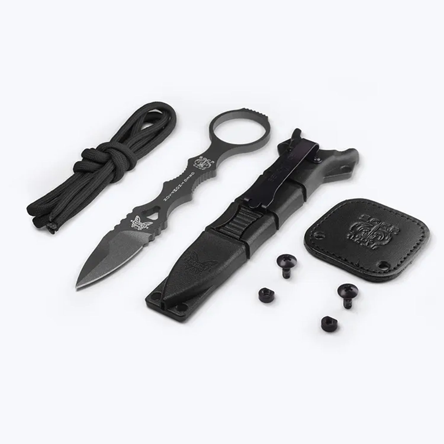 Benchmade 177GY Thompson Mini SOCP Fixed Blade Tungsten Grey Spear Poi ...