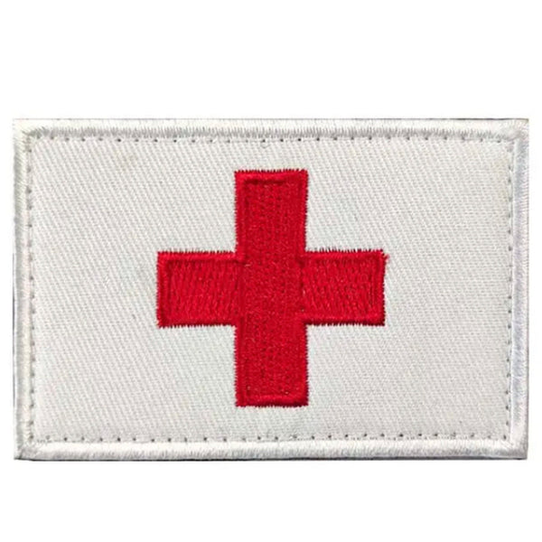 Medical Patch First Aid White Patch Hook & Loop – Defence Q Store