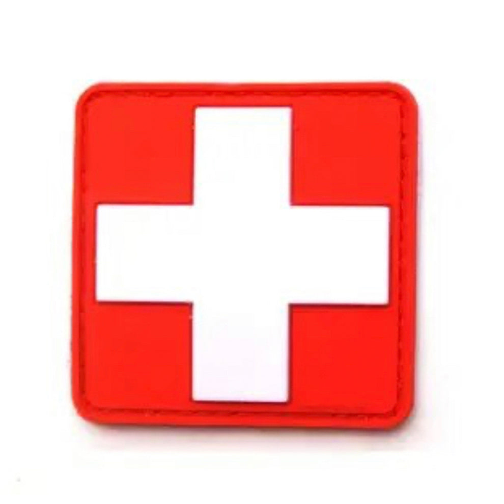 Army Cross Medic PVC Patch White On Red – Defence Q Store
