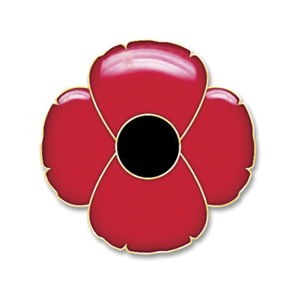 Metal Poppy Badge – Defence Q Store