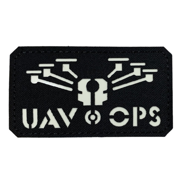 Drone UAV OPS Laser Cut Morale Patch Glow In The Dark – Defence Q Store
