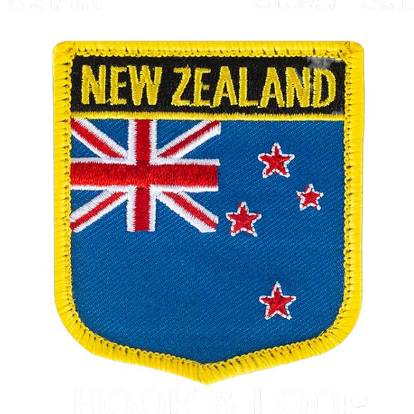 New Zealand Flag Embroidery Velcro Backed Morale Patch Badge – Defence ...
