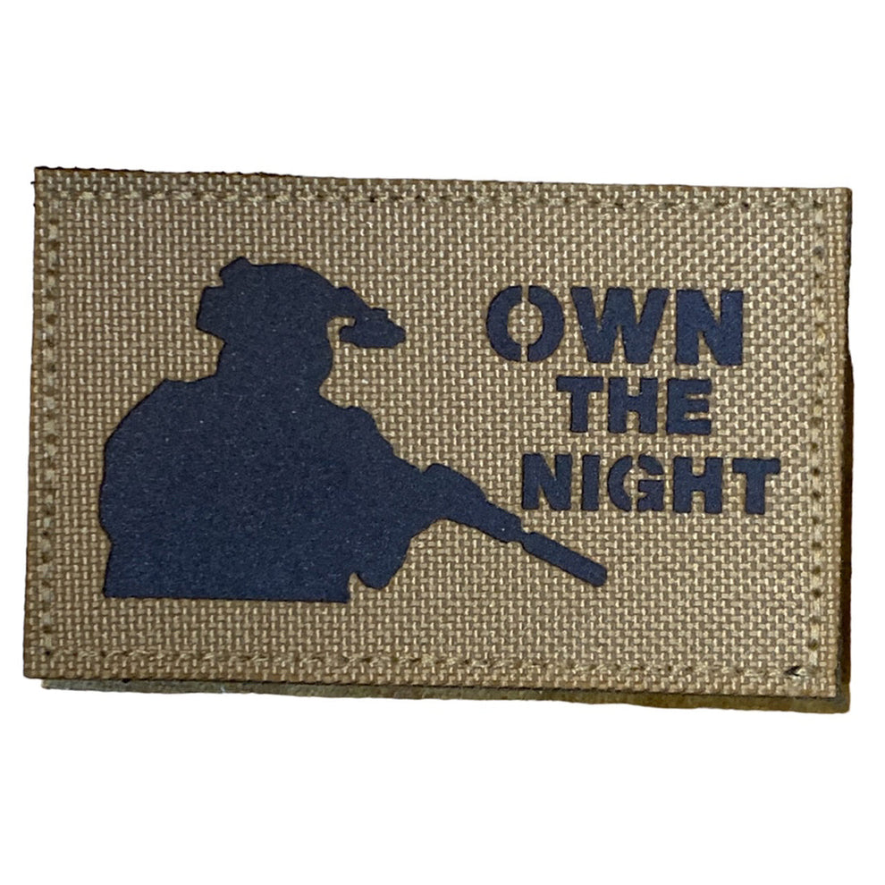 Own The Night Laser Cut Tan Patch Hook & Loop – Defence Q Store