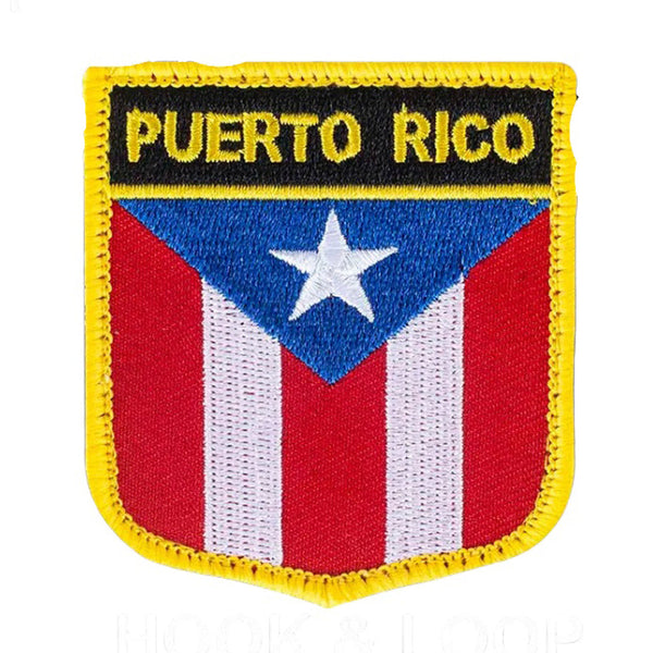 Puerto Rico Flag Embroidery Velcro Backed Morale Patch Badge – Defence ...