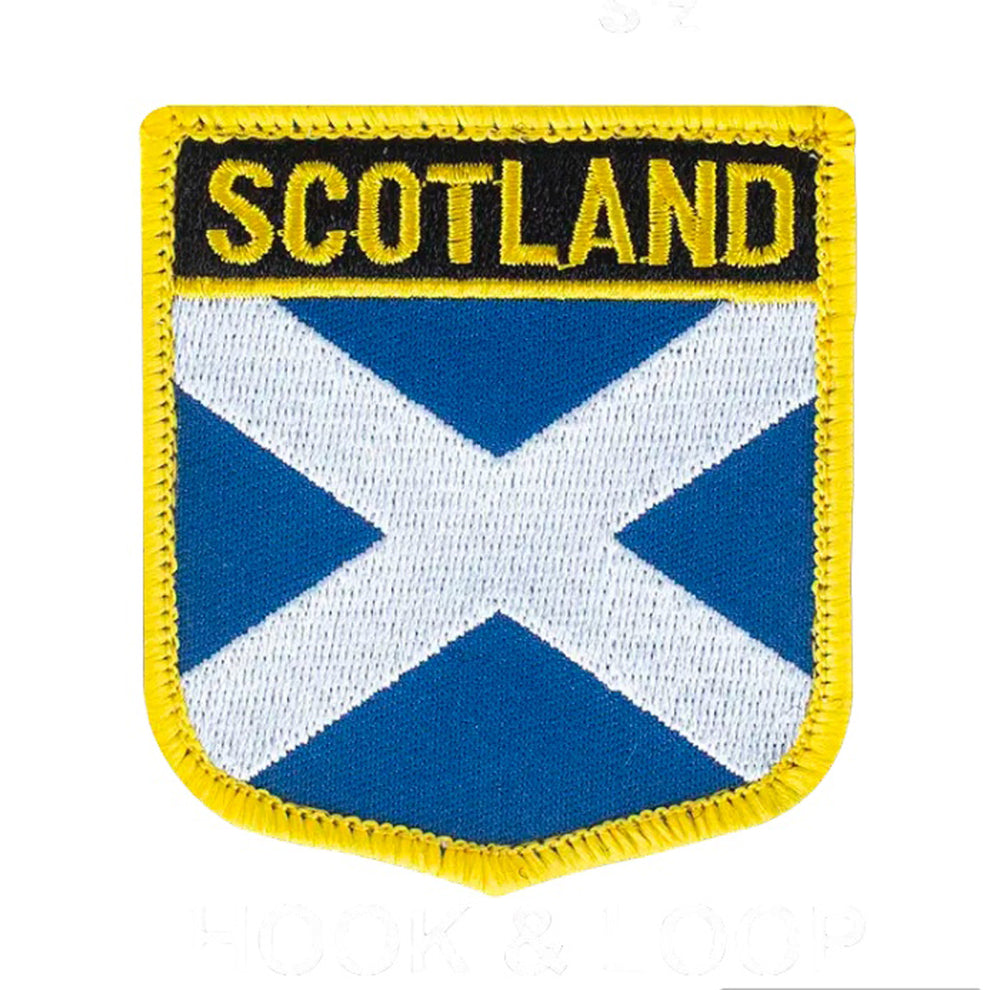 Scotland Flag Embroidery Velcro Backed Morale Patch Badge – Defence Q Store
