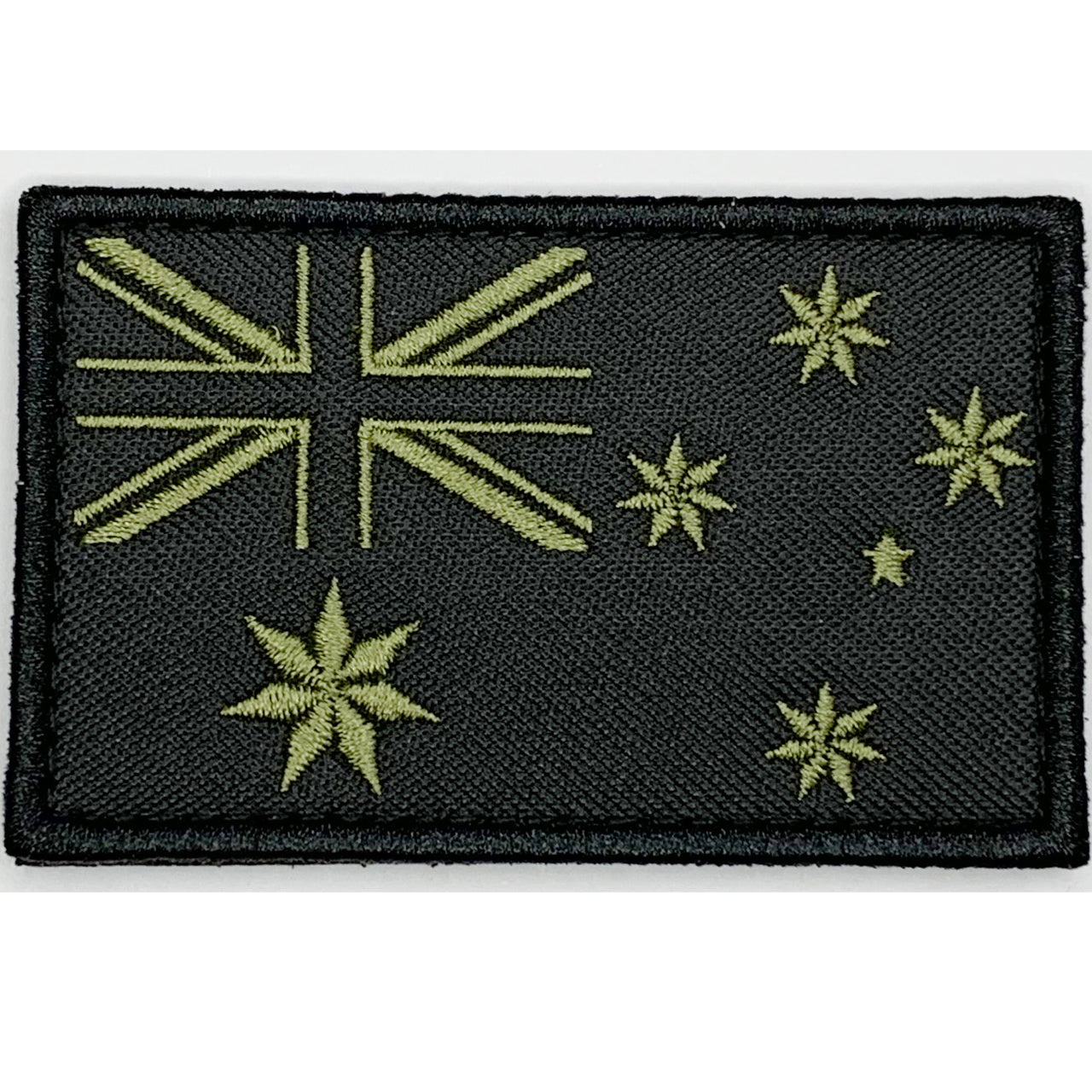 Australian Flag ANF Green/Black Embroidered Patch Velcro Backed ...
